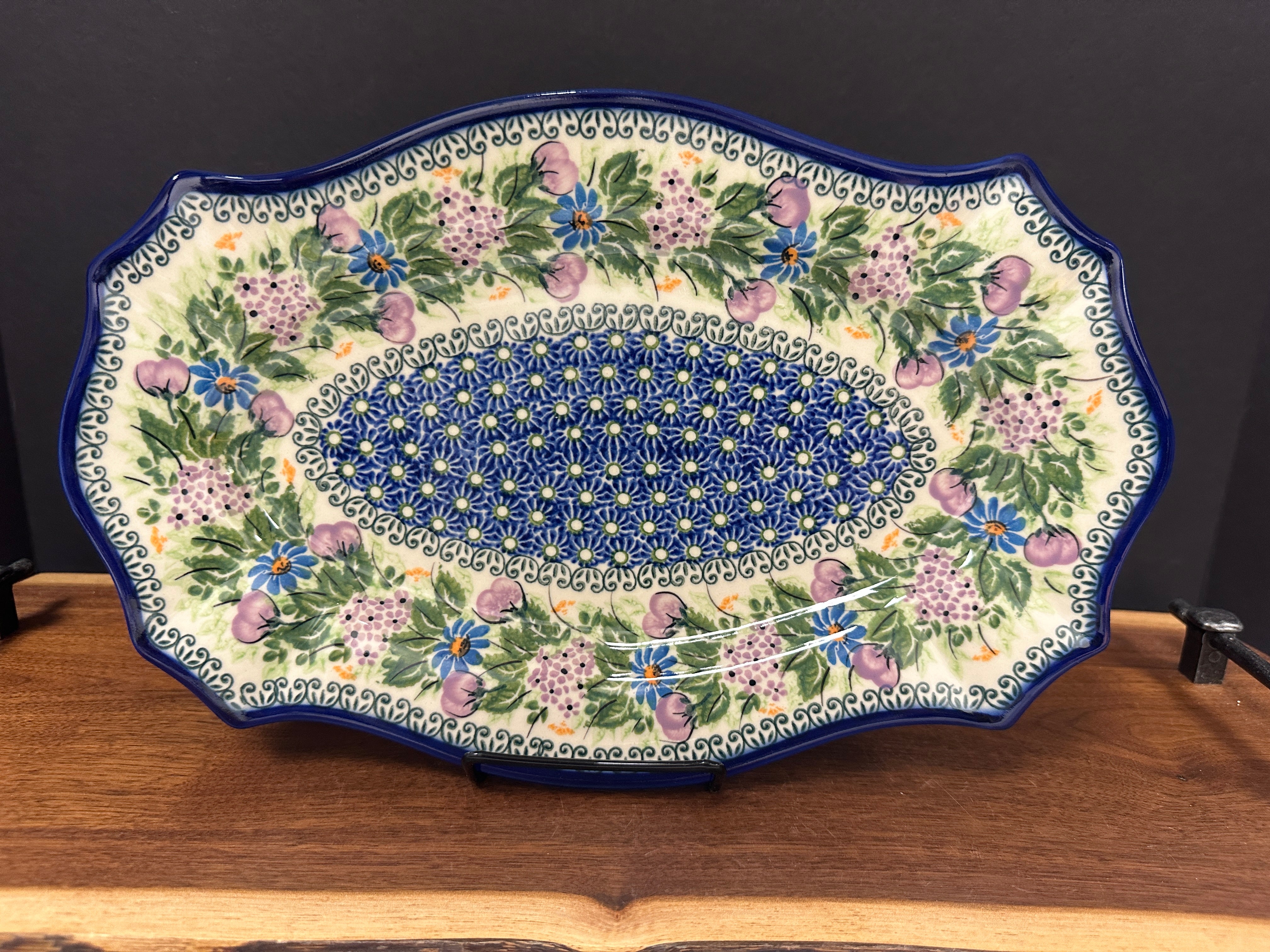 Platter, Cezar Medium Kalich - Lavender – Music City Polish Pottery
