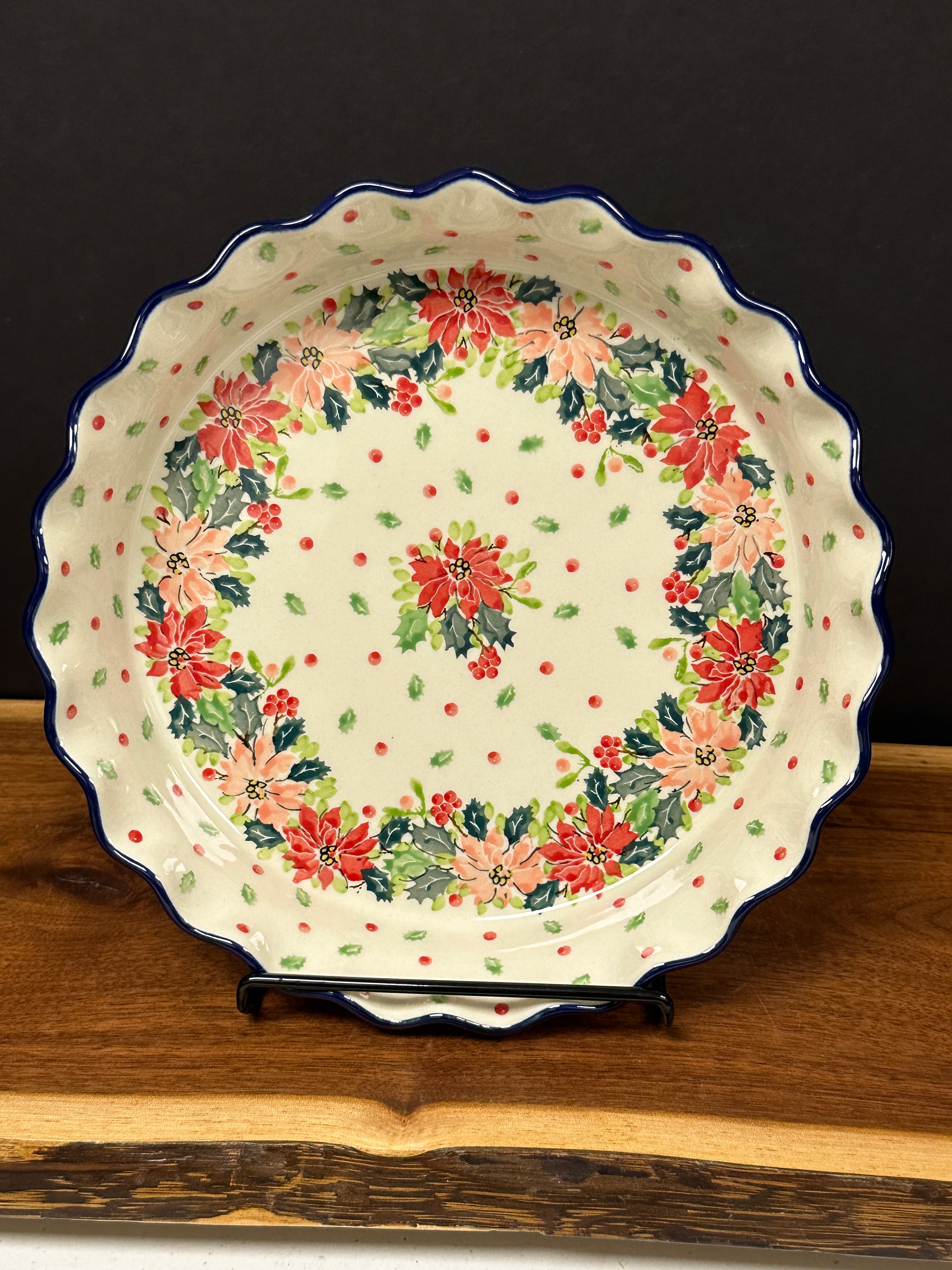 Pie Plate, Fluted 10" - U5054 – Music City Polish Pottery