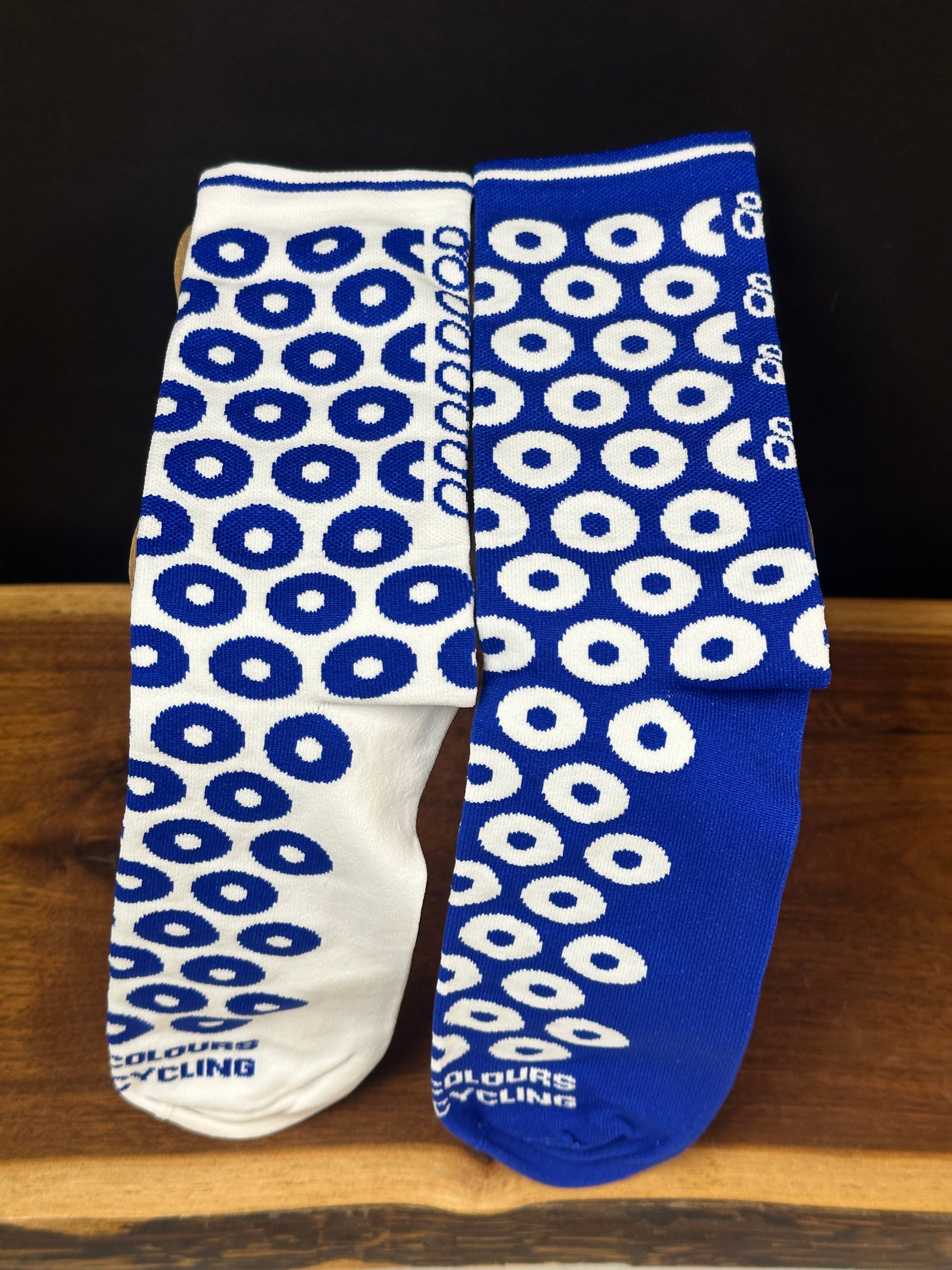 Socks, Cobalt & White – Music City Polish Pottery