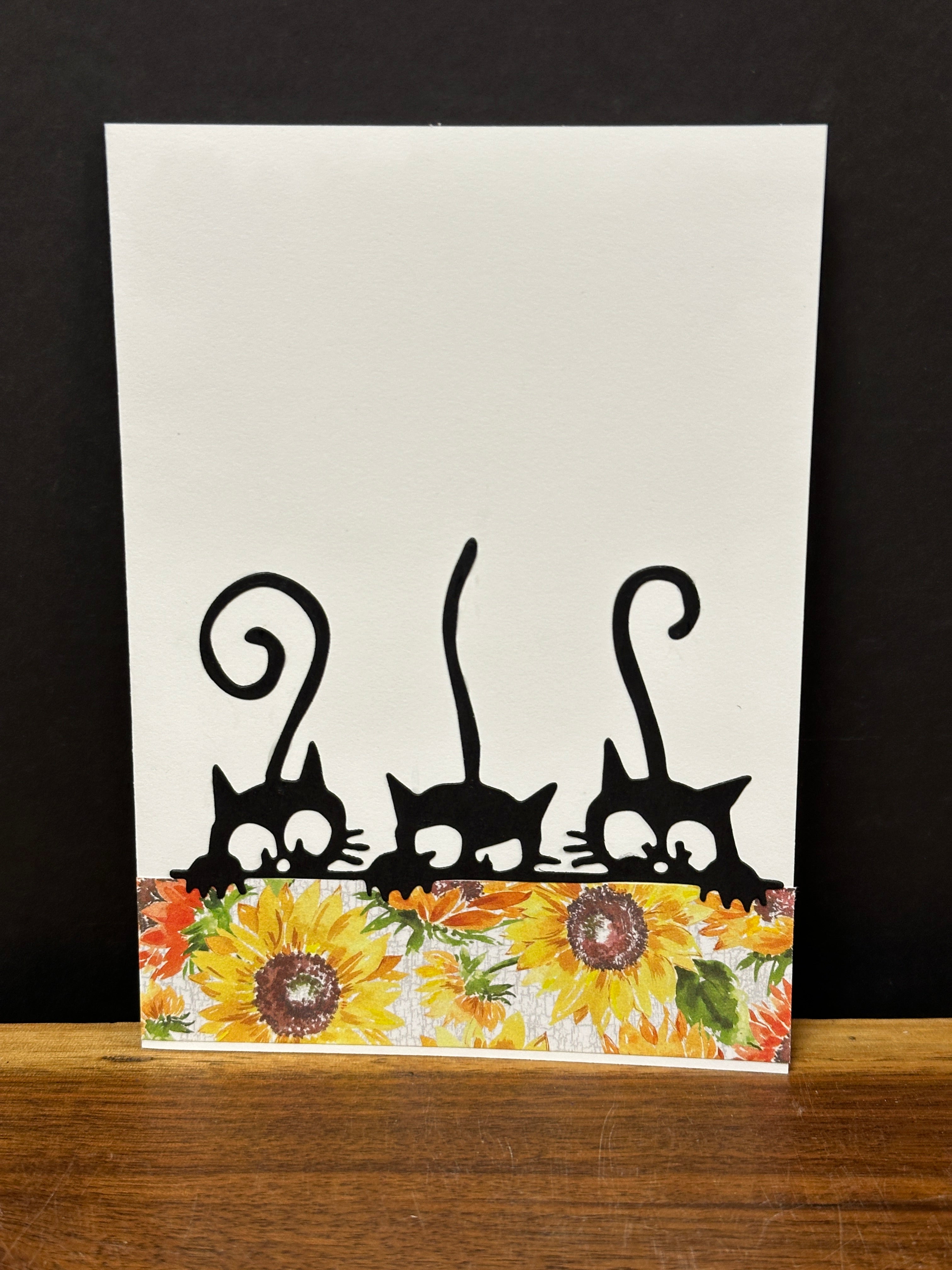 Hand-painted Greeting Card - Trio of Black Cats – Music City Polish Pottery